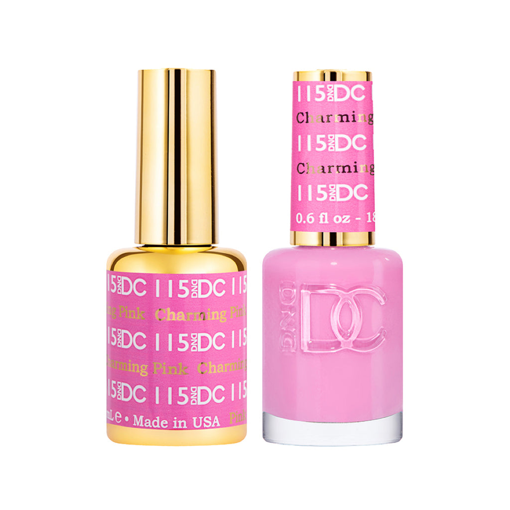 DND DC Gel Polish - Charming Pink #115 (with Free Matching Polish ...