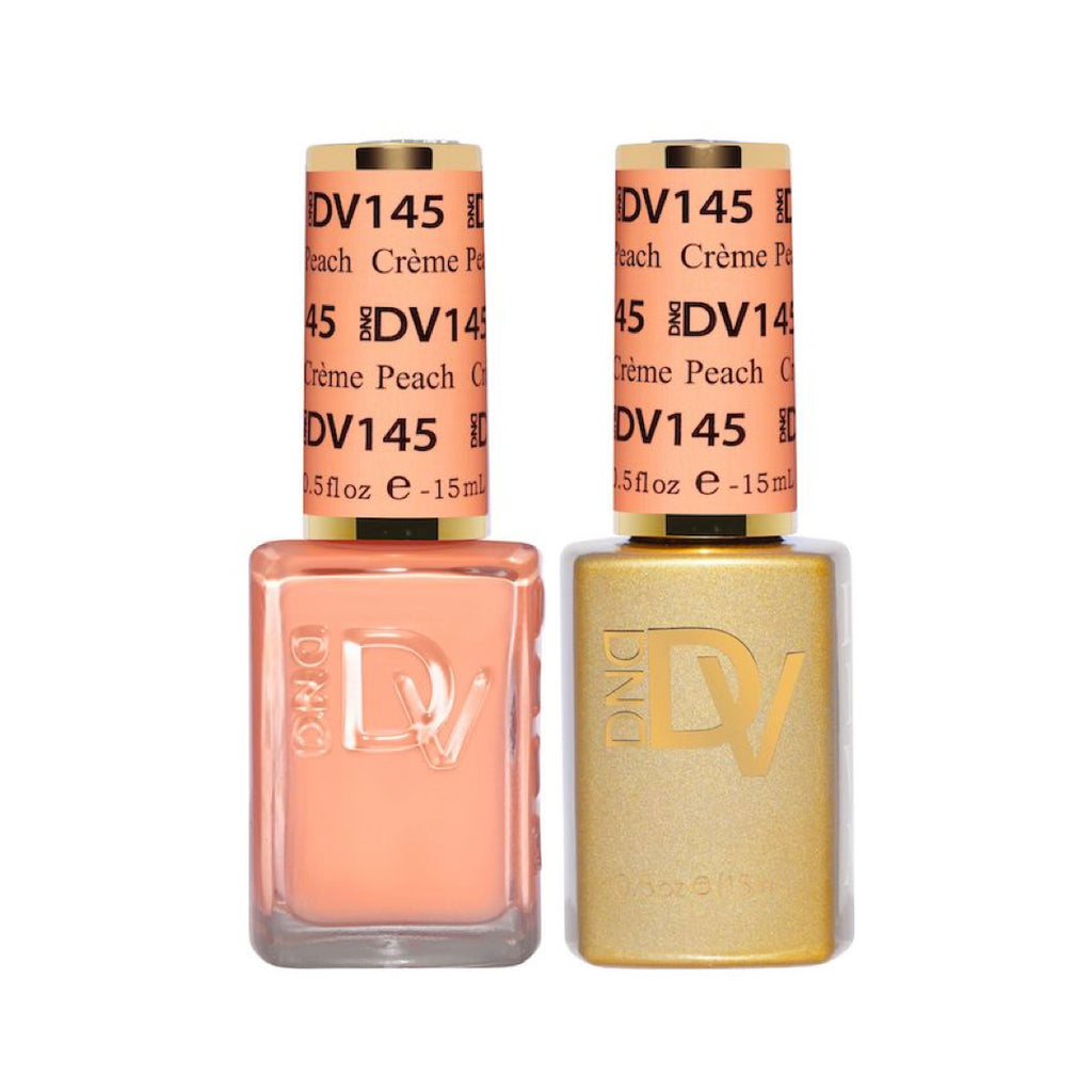 Daisy DND Gel Polish - Crème Peach DIVA #145 (with Free Matching Polis ...